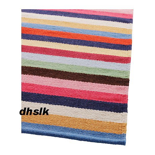 IKEA Unni Multicolour STRIPED HANDWOVEN Area RUG Runner New