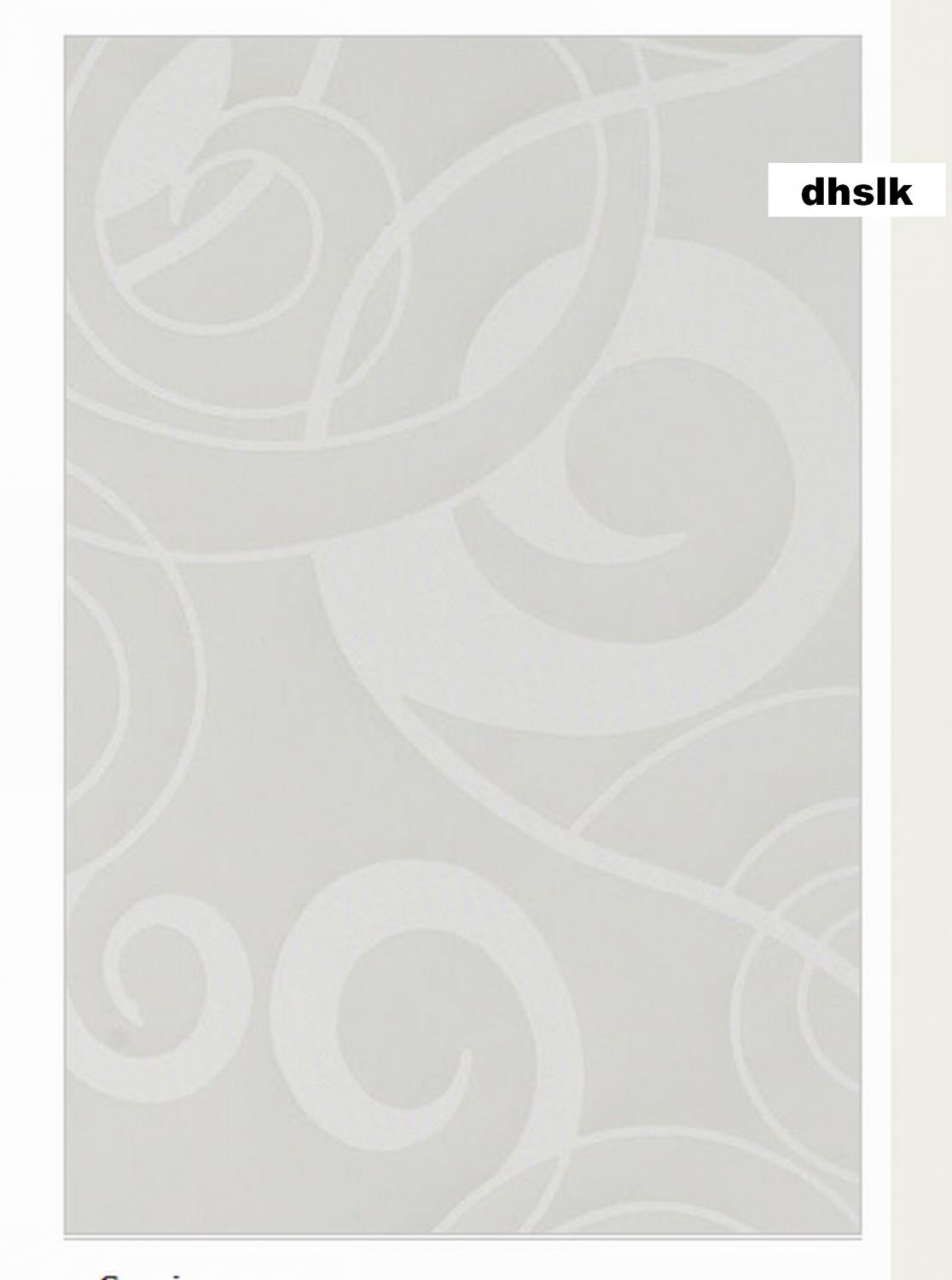 IKEA ANNO VACKER Window Curtain Panel ROOM DIVIDER White Swirls ZEN ...