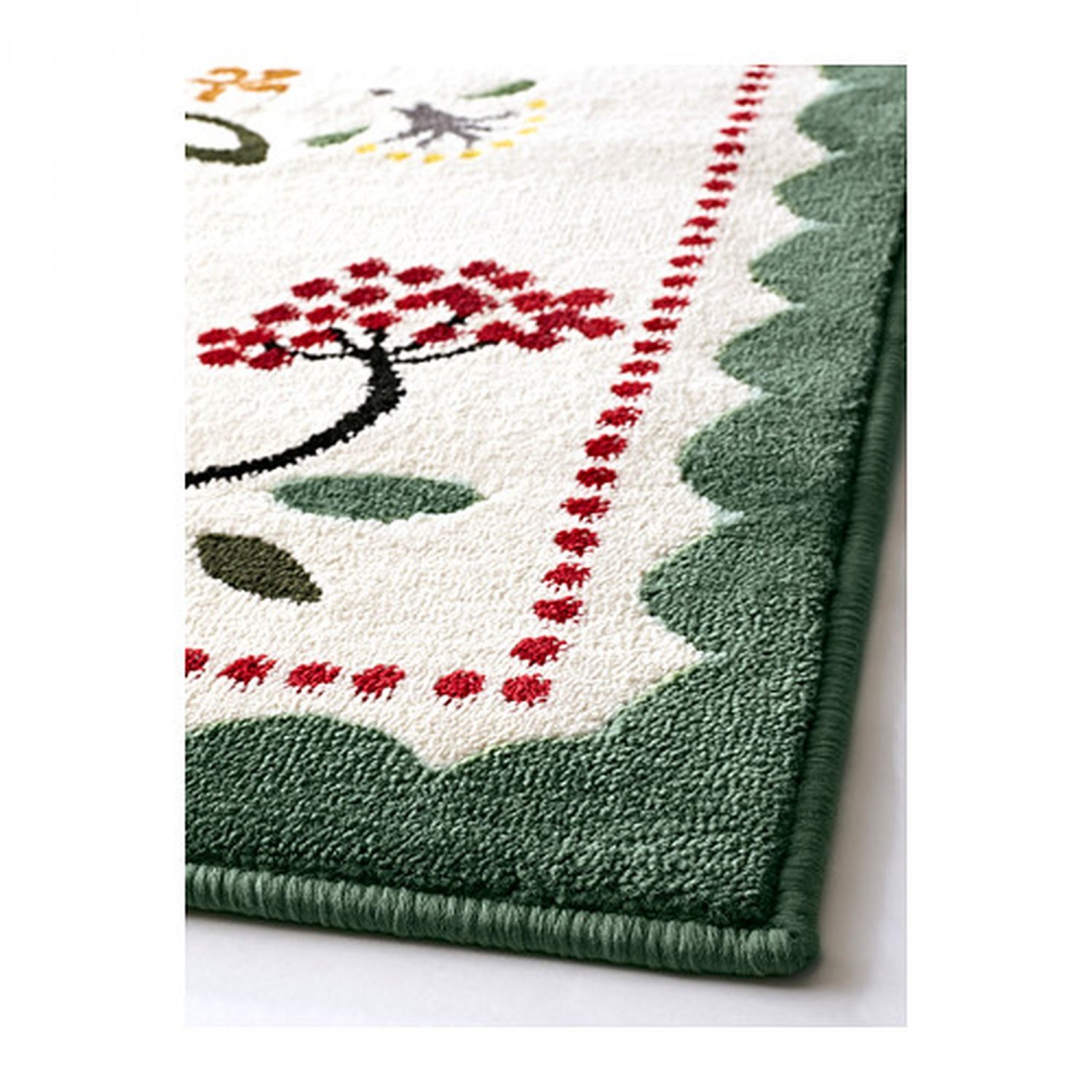 IKEA Akerkulla Area RUG Throw Carpet Low Pile WHITE Multicolor ...