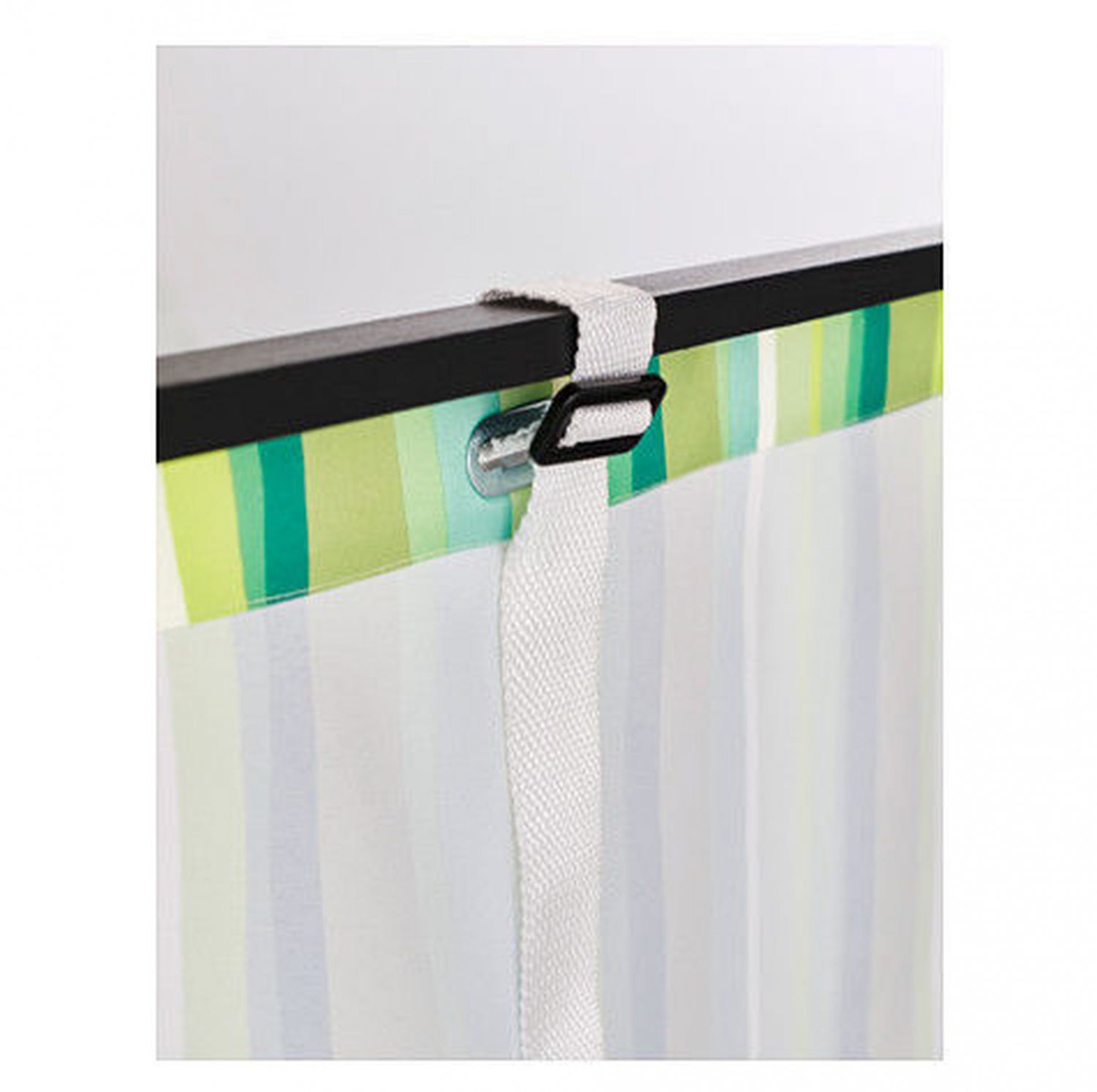 IKEA Dyning Patio Balcony WIND Sun SHIELD SHADE GREEN and White STRIPED New