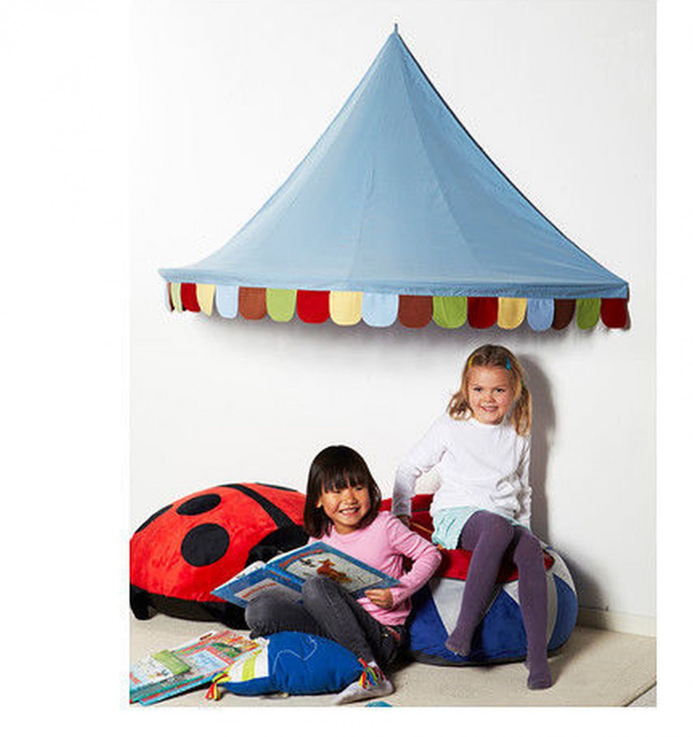 IKEA Sagosten LADYBUG Ladybird RED Cushion COVER and AIR PILLOW INSERT ...