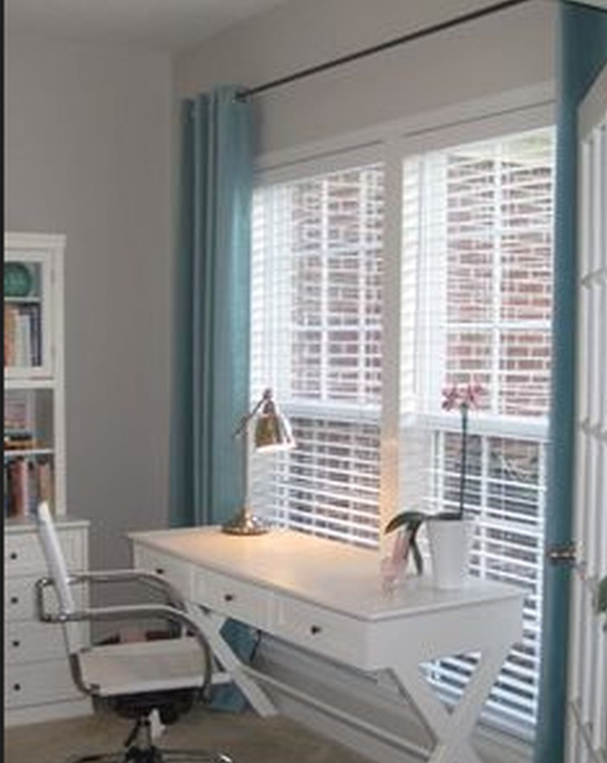 IKEA SANELA CURTAINS Drapes 2 Panels LIGHT TURQUOISE VELVET 98" s