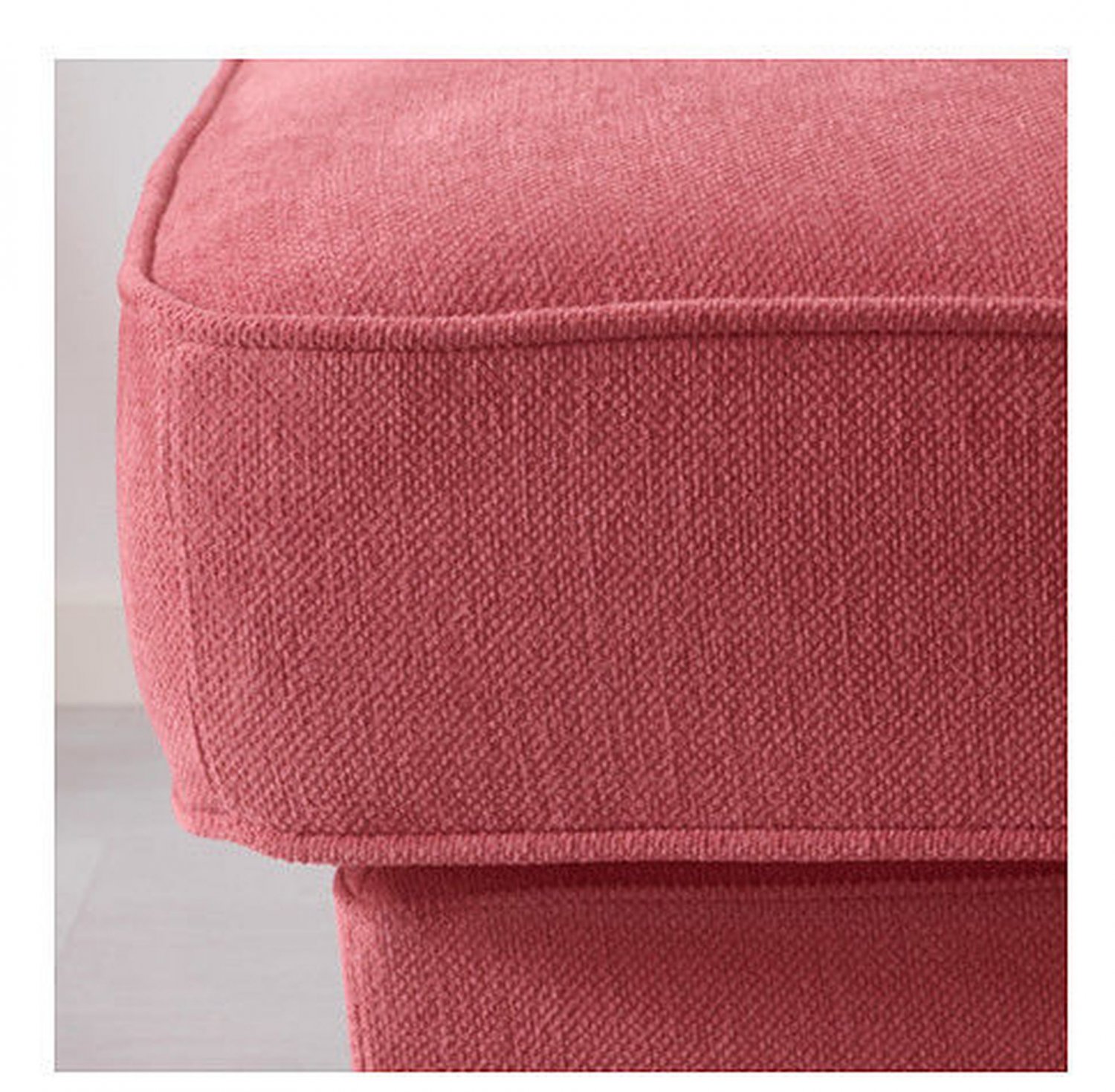 IKEA Stocksund Bench SLIPCOVER Cover LJUNGEN LIGHT RED Velvet
