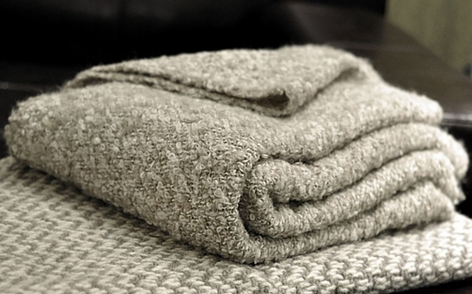 IKEA Stockholm Throw BLANKET Beige Mohair Acrylic Wool Photo PROP Textured Brown Xmas Gift s