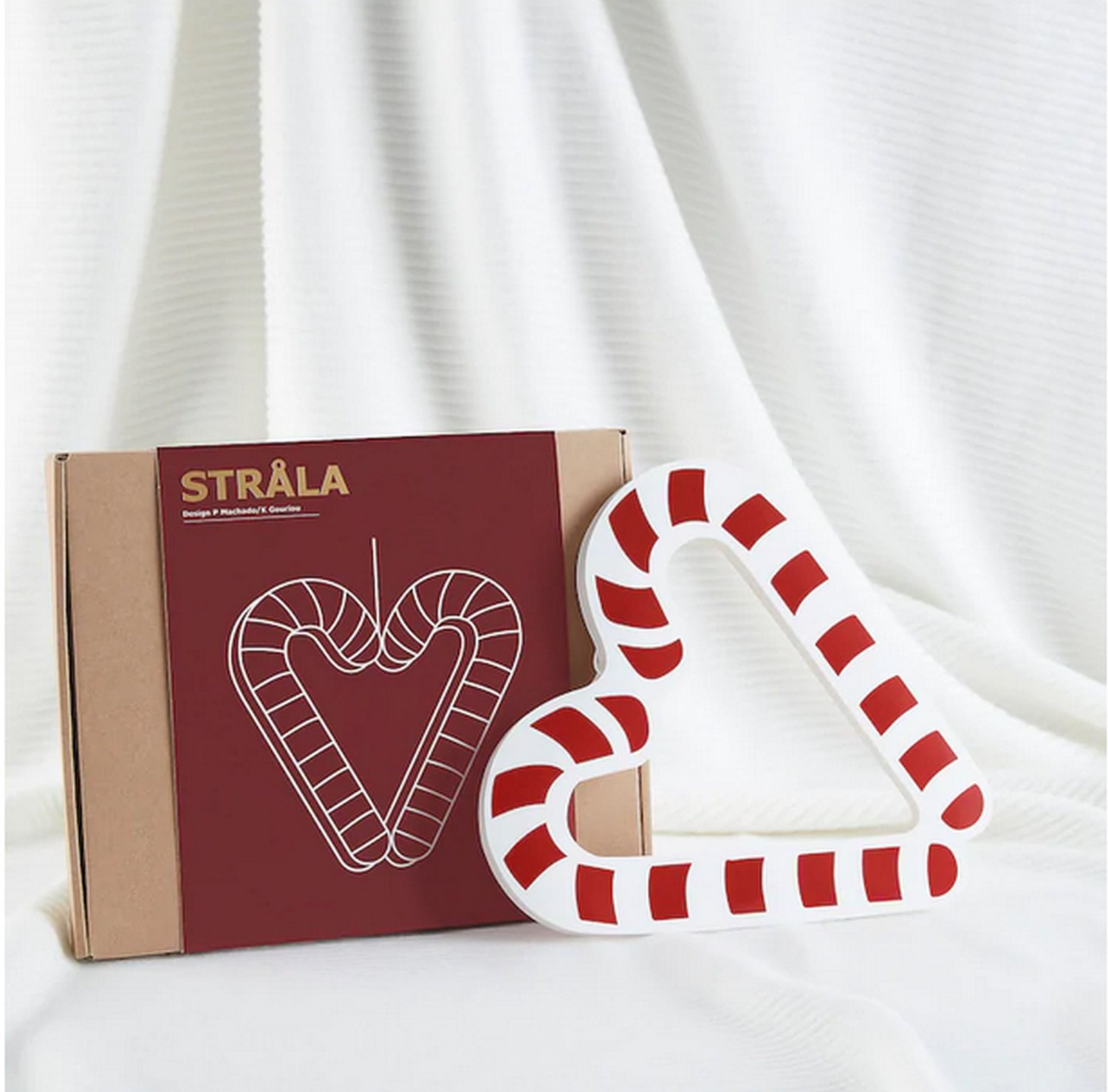 IKEA Strala LED Candy Cane Decoration STRÅLA Red White Xmas Pendant ...