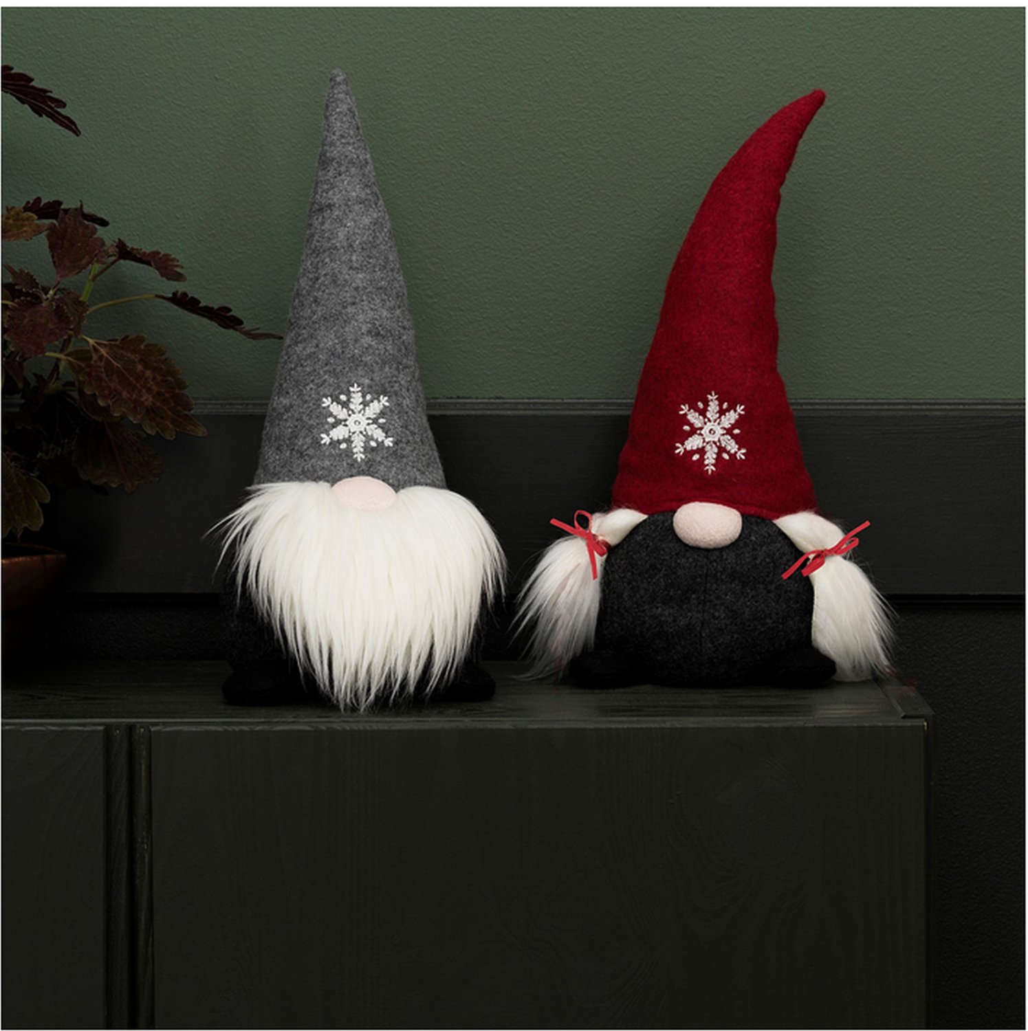 IKEA Vinter 2020 Santa Claus Gnome Elf 13.5" Soft Felt Plush Decoration ...