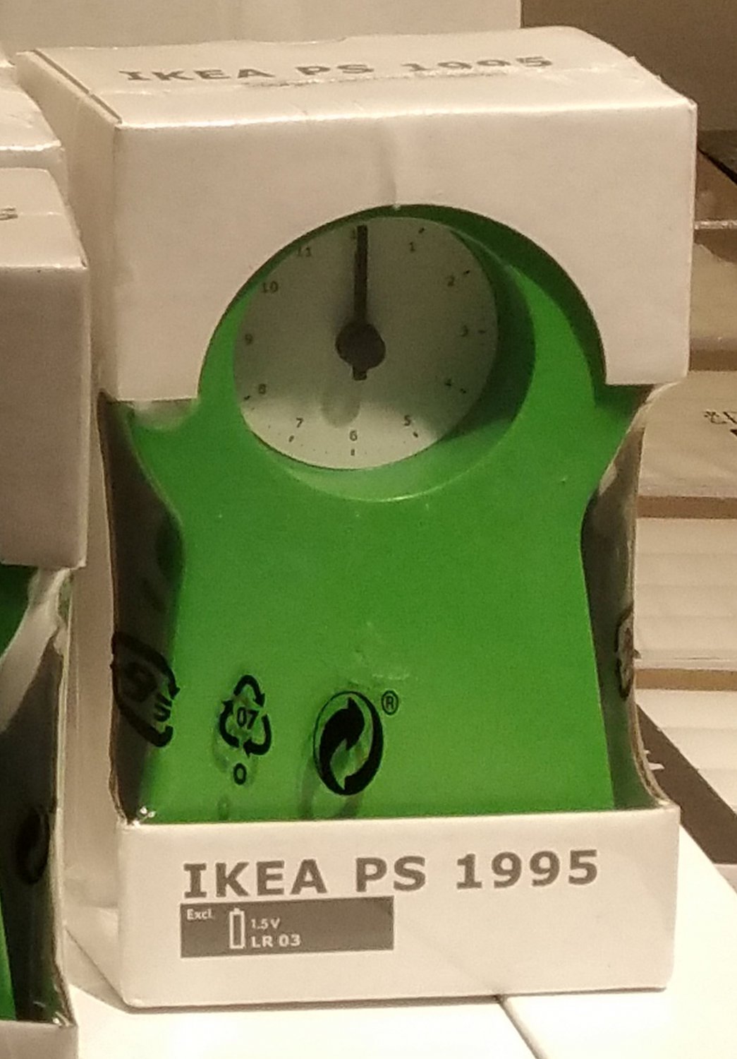 IKEA PS 1995 Miniature Clock GREEN Retro Limited Edition Vintage ...