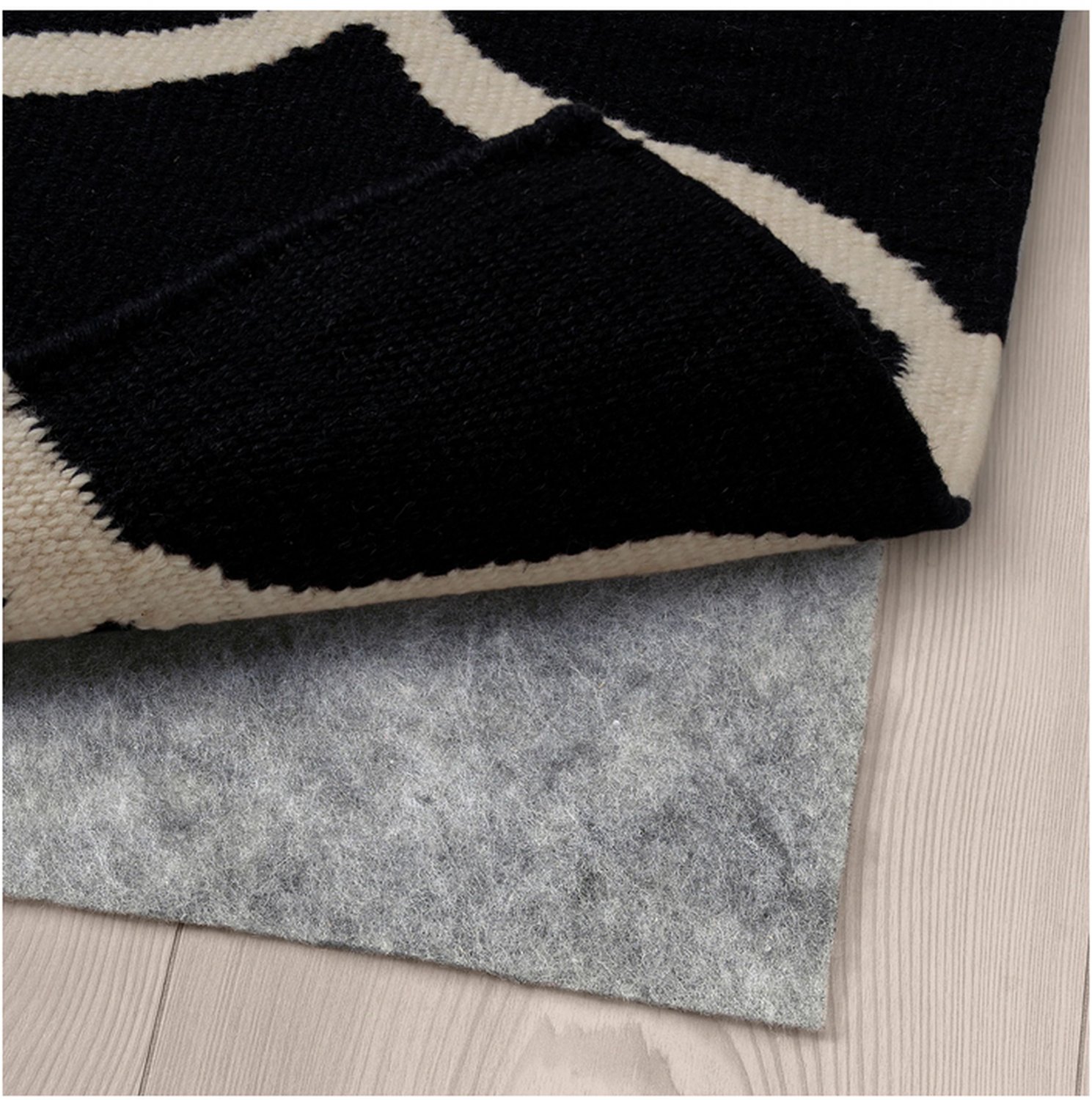 IKEA Stockholm 2017 Blue Area RUG Mat WOOL Modern FLATWOVEN Handmade ...