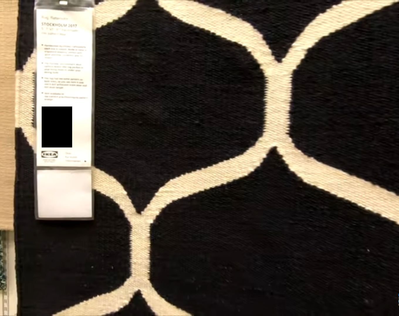 IKEA Stockholm 2017 Blue Area RUG Mat WOOL Modern FLATWOVEN Handmade ...