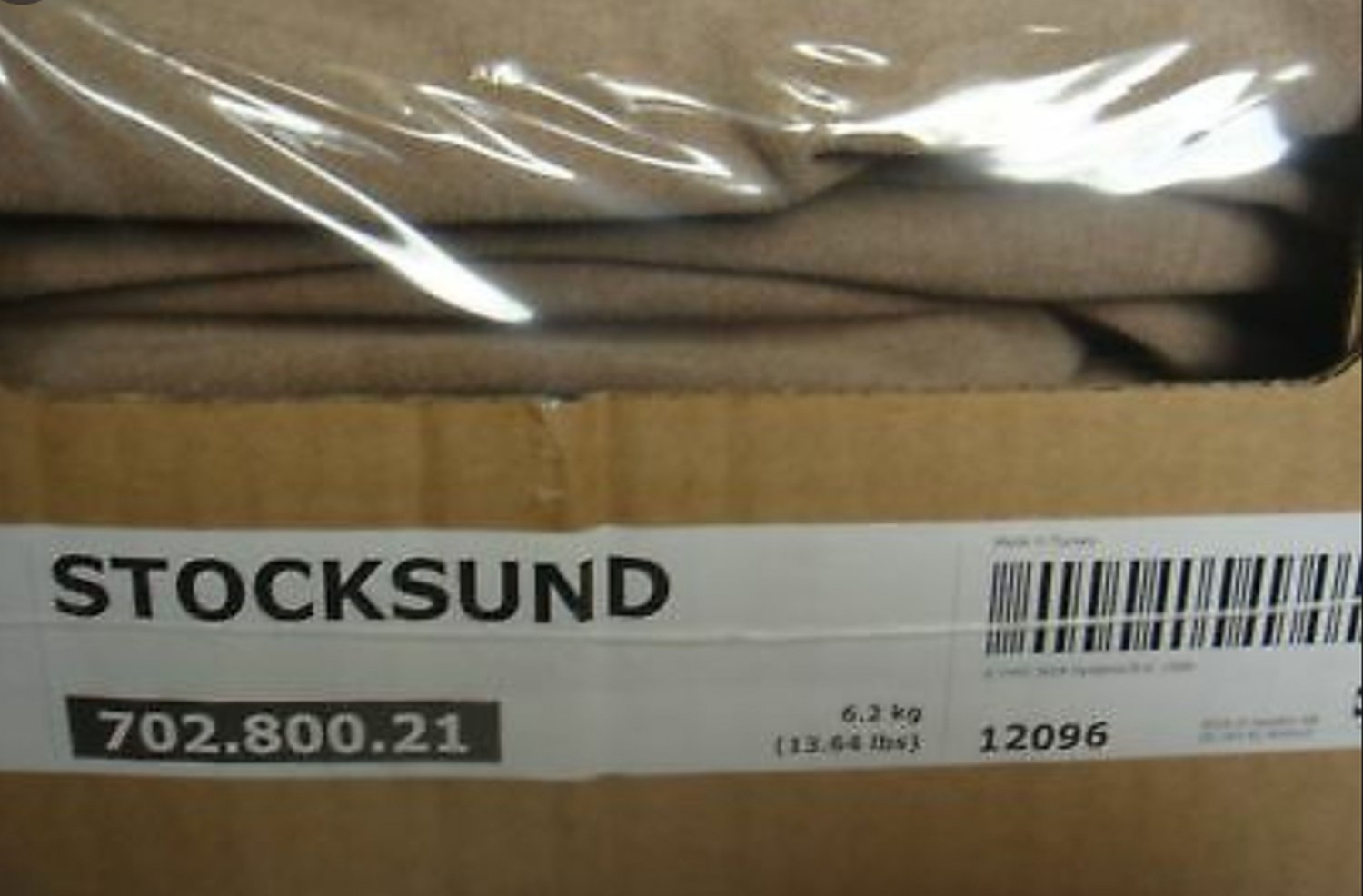 IKEA Stocksund 3 Seat 78" Sofa SLIPCOVER Cover LJUNGEN BEIGE Velvet New