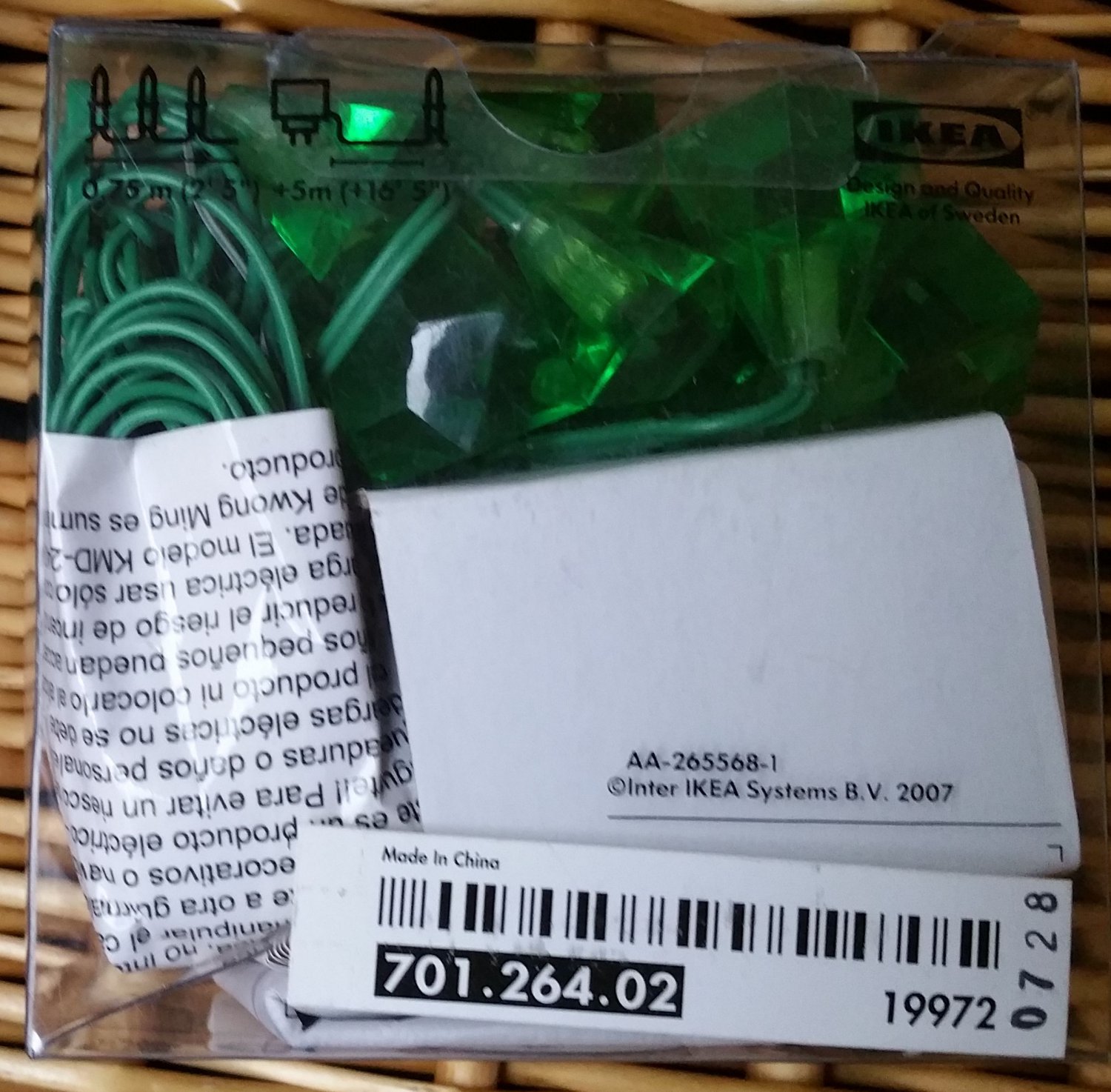 IKEA Glansa Diamant 16 Diamonds LIGHTS GREEN Emerald LED Xmas GEMS ...