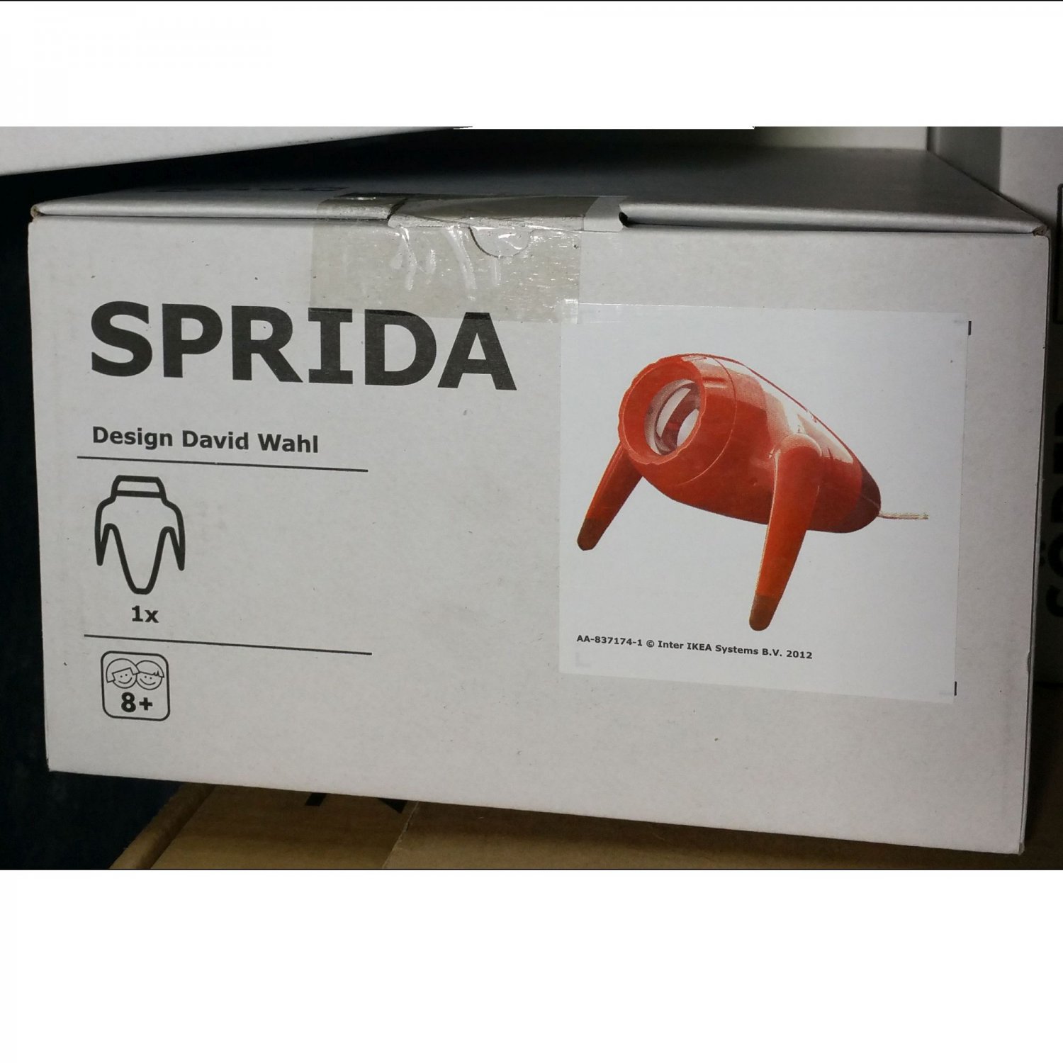 IKEA Sprida RED Table LAMP LED Projection Light Airplane Projection ...