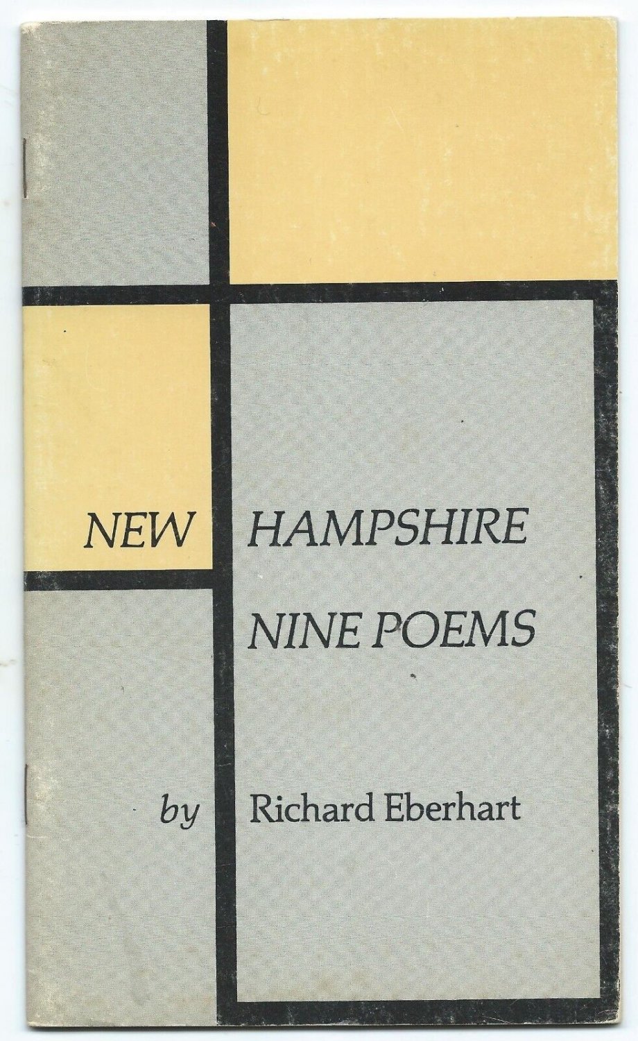 New Hampshire Nine Poems by Richard Eberhart (1980 Limited edition ...
