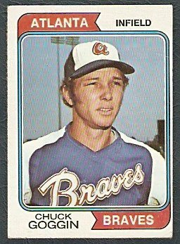 ATLANTA BRAVES CHUCK GOGGIN 1974 TOPPS # 457 VG