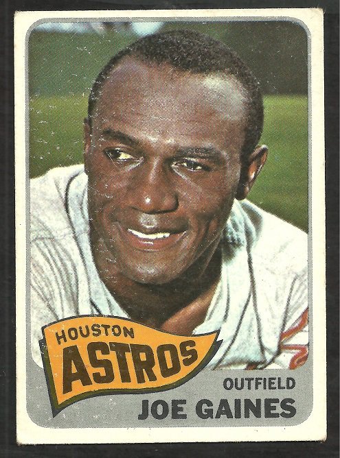 Houston Astros Joe Gaines 1965 Topps Baseball Card # 594 g/vg