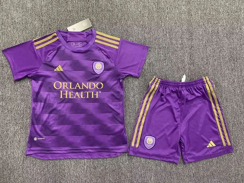 Orlando City 2023 2024 Jersey Kids Home children Soccer Shirt youth ...