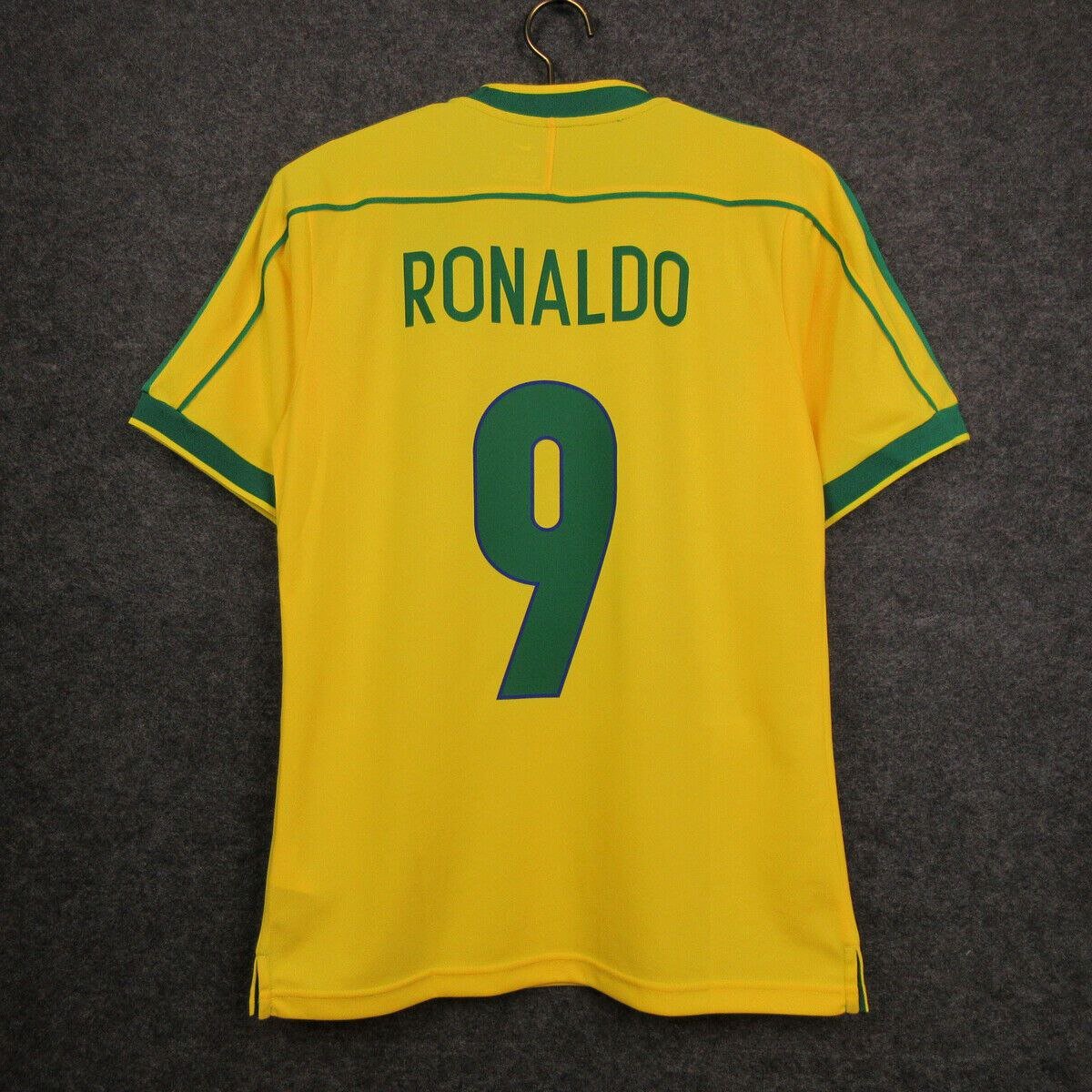 Brazil 1998 Retro Jersey Ronaldo Home