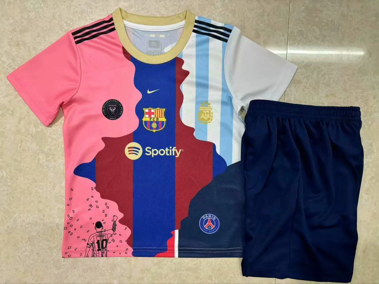 kids kit 25-26 Messi 10 special version jersey Soccer Youths children
