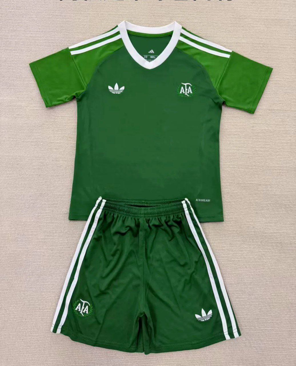 25-26 Argentina Kids Kit Jersey Goalkeeper Soccer Youth Kit Children ...