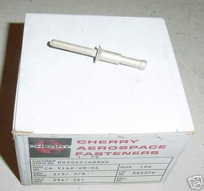 Aircraft Cherry Rivets, CR9162-8-6