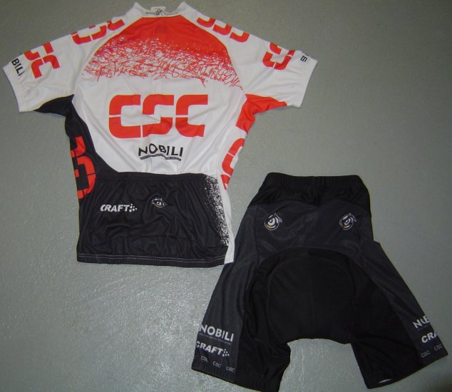 CSC TEAM CYCLING JERSEY AND SHORTS KIT SZ L