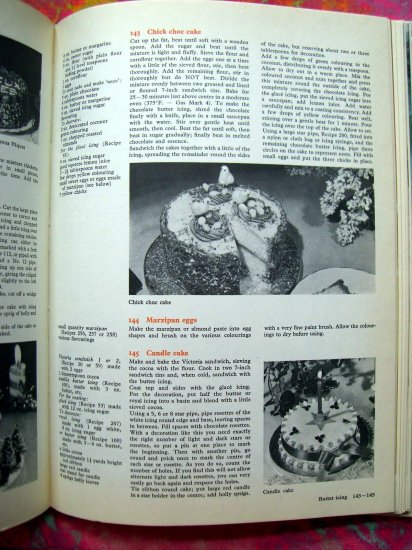 VINTAGE CAKE DECORATING BOOK WEDDING & PARTY DESSERT RECIPES OLD SCHOOL ...