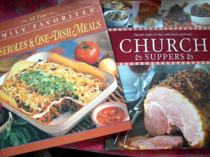 LOT CHURCH SUPPERS FAVORITE RECIPES SOCIALS DINNERS BUFFETS & CASSEROLE ...