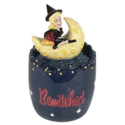 Sold Rare Tv S Bewitched Cookie Jar Samantha Riding Her Broom Free