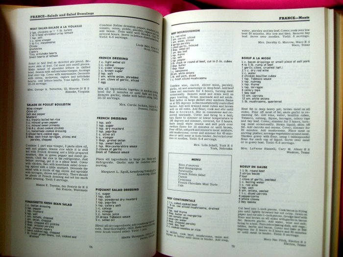 Vintage 1967 Home Ec Teacher's Favorite Recipes ~ Foods with a Foreign ...