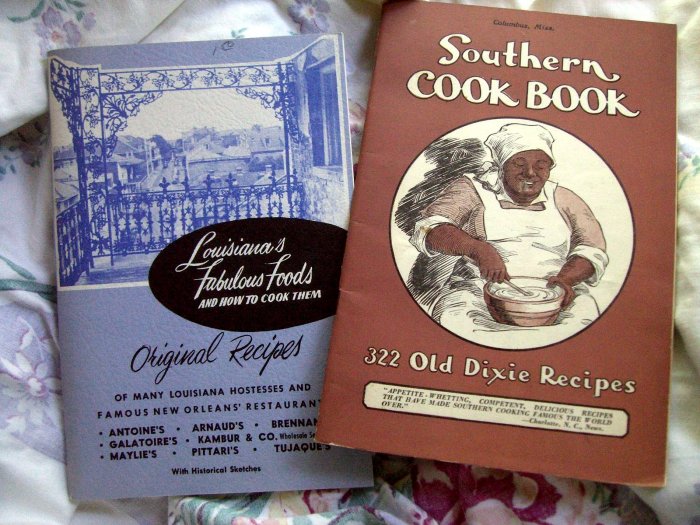 Rare Vintage Southern Dixie Cookbook + New Orleans Recipe Book