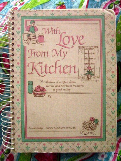 SOLD! Blank Recipe Keeper Your Personal Cookbook Wire spiral Book Vintage