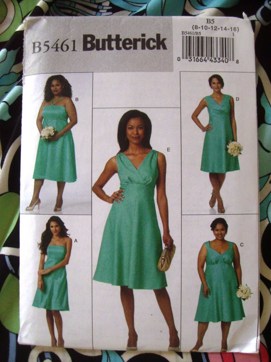 Butterick Pattern # 5461 UNCUT Misses/Women's Dress Formal Size 8 10 12 ...