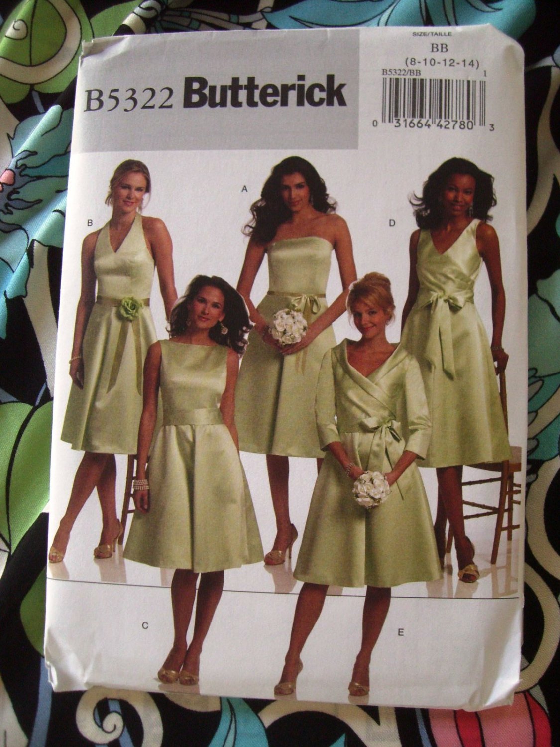 Butterick Pattern # 5322 UNCUT Misses/Women's Dress Formal Size 8 10 12 14