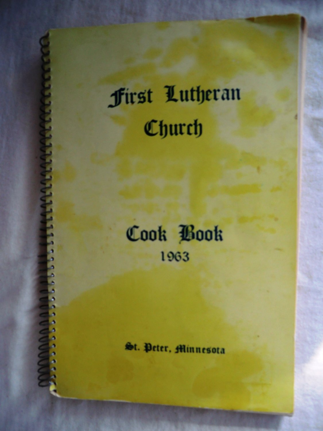 Vintage 1963 St Peter Minnesota Church Cookbook Swedish Recipes too!