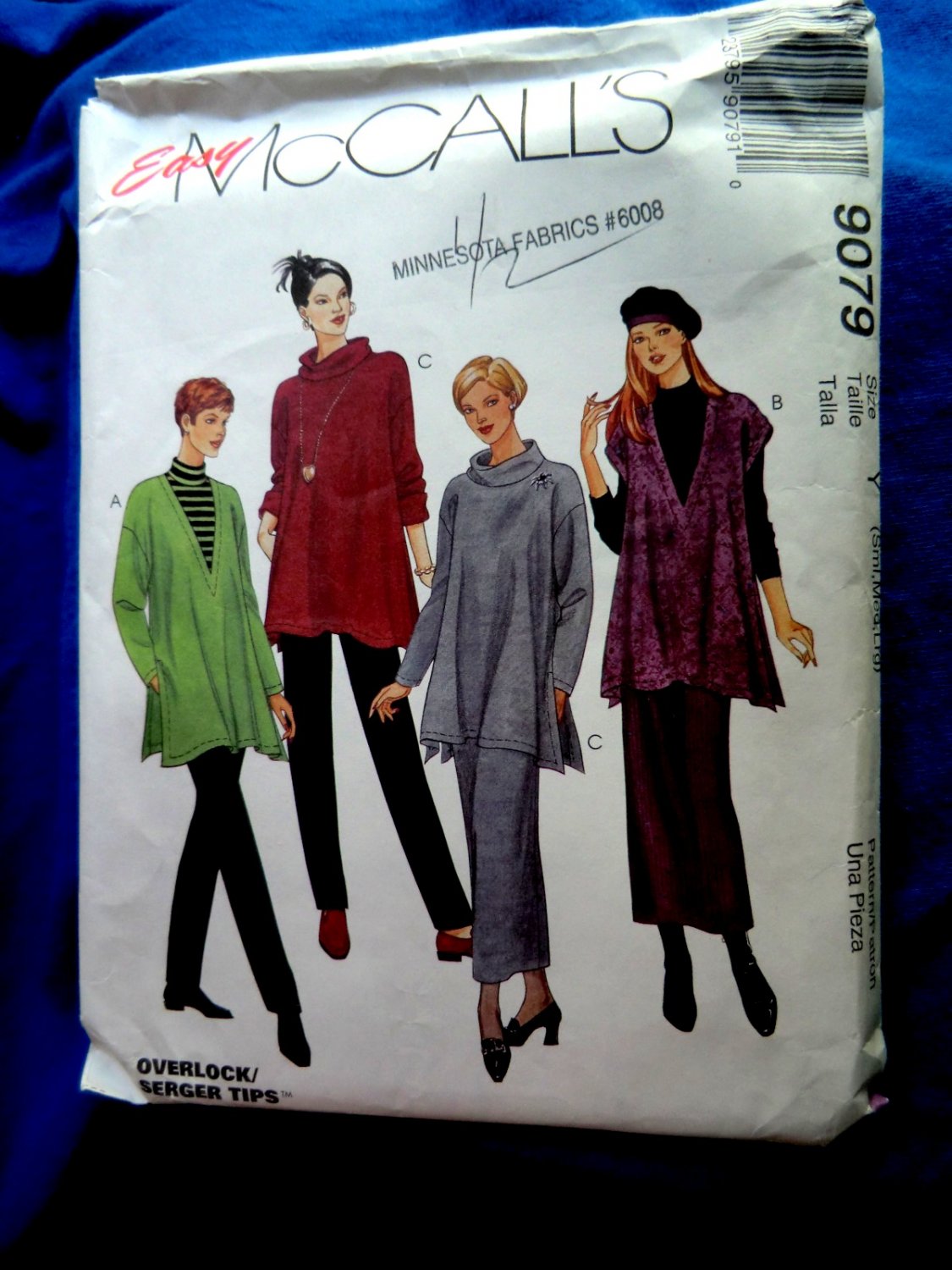 McCalls Pattern # 9079 Misses Tunic Pull On Pants Skirt Size Small ...