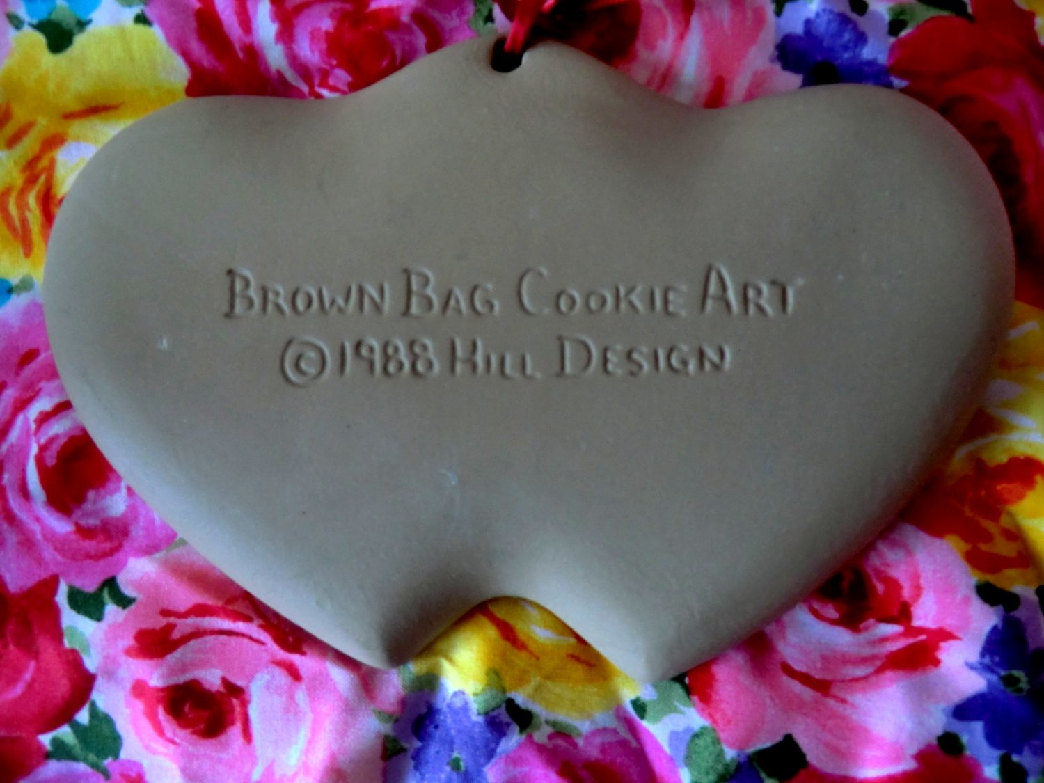Brown Bag Hill Design Cookie Mold Double Hearts Vintage 1988