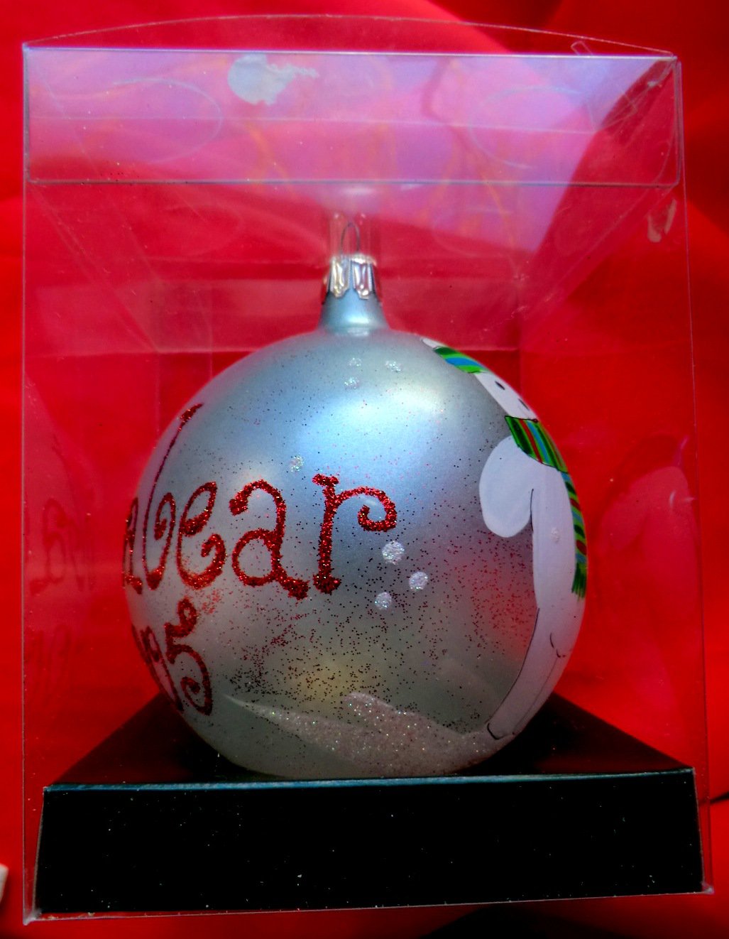 Marshall Field's 2005 Christmas Tree Ornament Glass Hand Painted Santa ...