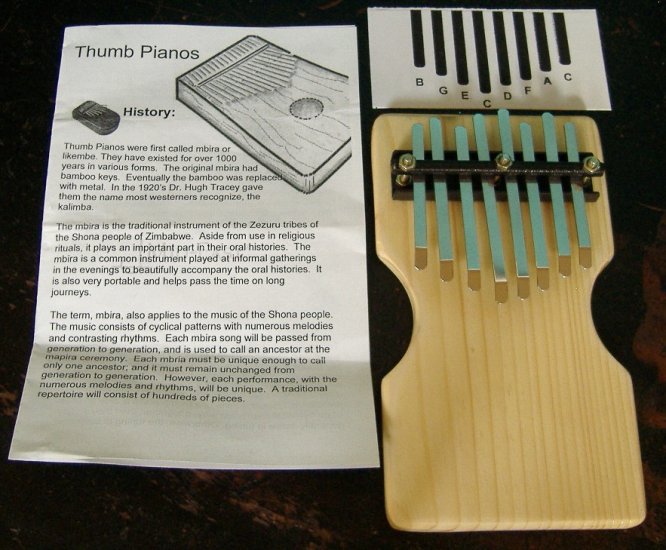Kalimba Mbira Likembe Thumb Piano Lamellophone $17.99!!