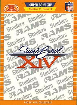1989 Pro Set Super Bowl Logos 14 Super Bowl XIV