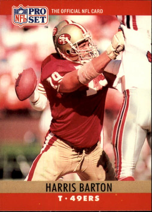 1990 Pro Set 284 Harris Barton