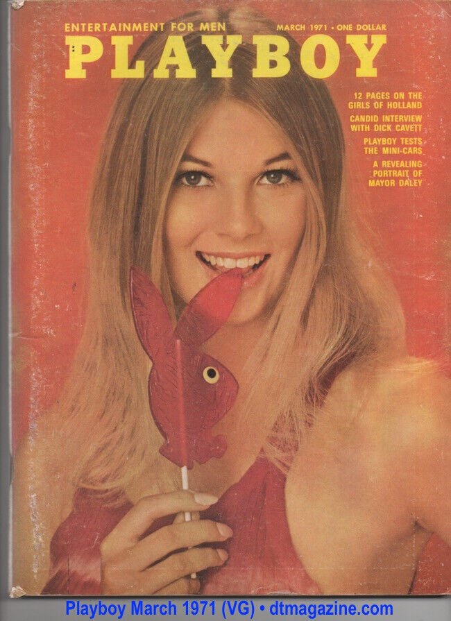 PLAYBOY MARCH 1971 CYNTHIA HALL DICK CAVETT GIRLS OF HOLLAND VARGAS DATSUN VG