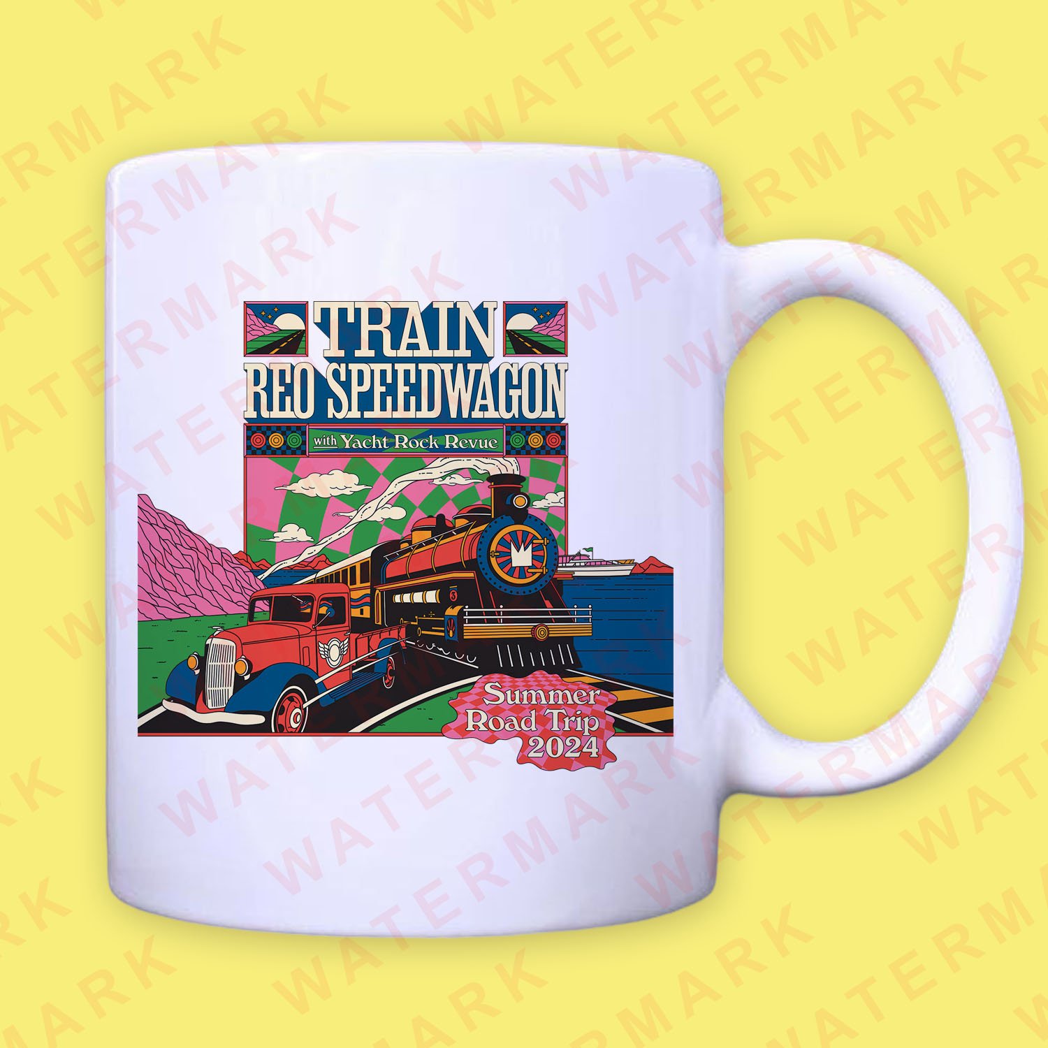 TRAIN, REO SPEEDWAGON WITH YACHT ROCK REVEU – SUMMER ROAD TRIP 2024 Mug