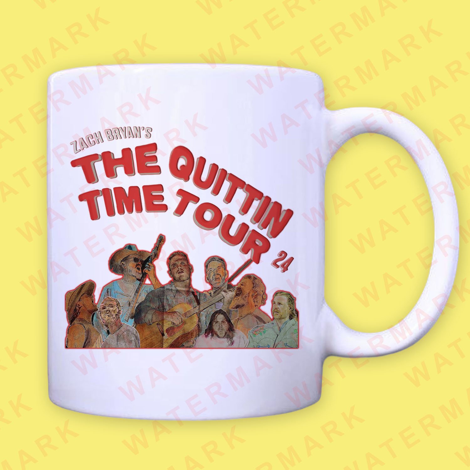 ZACH BRYAN – THE QUITTIN TIME TOUR TOUR 2024 Mug