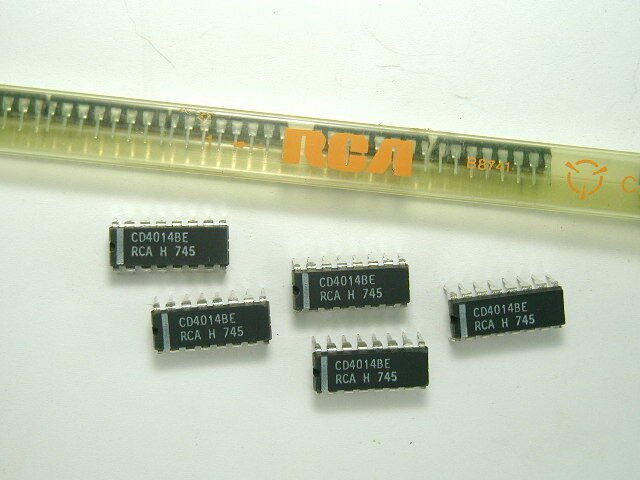 25 x CMOS CD4014BE 4014 8 stage Static Shift Register RCA 16 pin