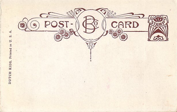 Bamforth Company Vintage Comic Postcard, Dutch Kids - 3904