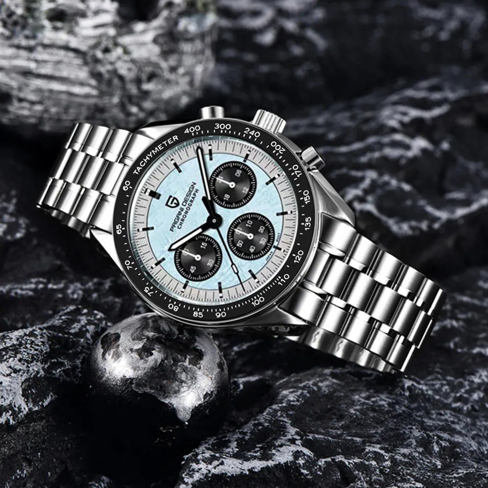 New Gray_Mens Watches 2023 Top Brand Luxury Quartz Chronograph Moon ...