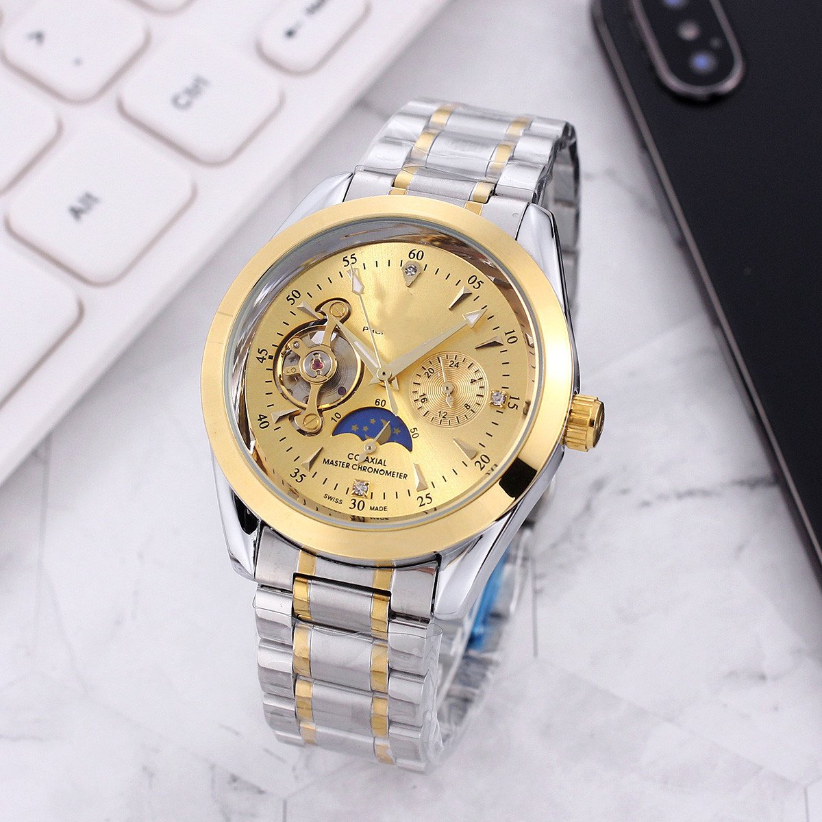 12_Automatic Mechanical Watch European Automatic Mechanical Tourbillon ...