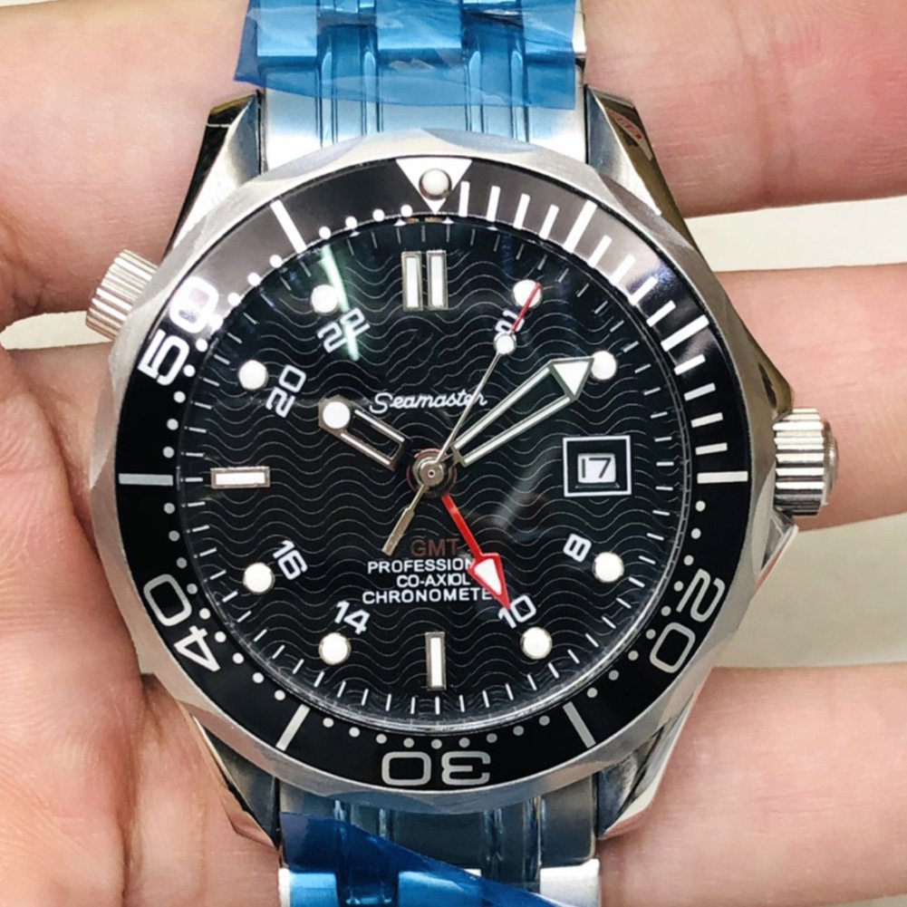 42Mm As Shown In The Figure_Mechanical Watch Gmt 007 Black James Bond ...