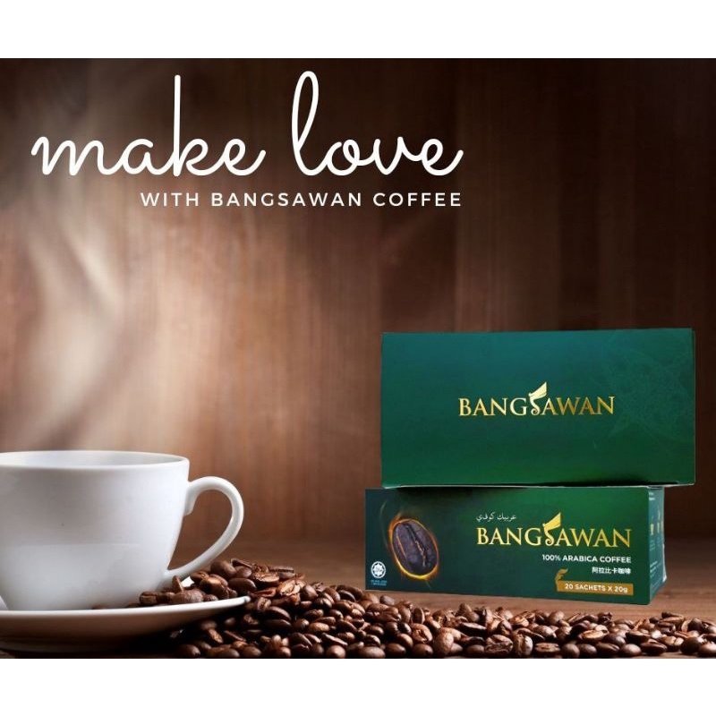 ORIGINAL Bangsawan Maca Coffee Improve Stamina Boost Sexual Activity Men 20 sachet