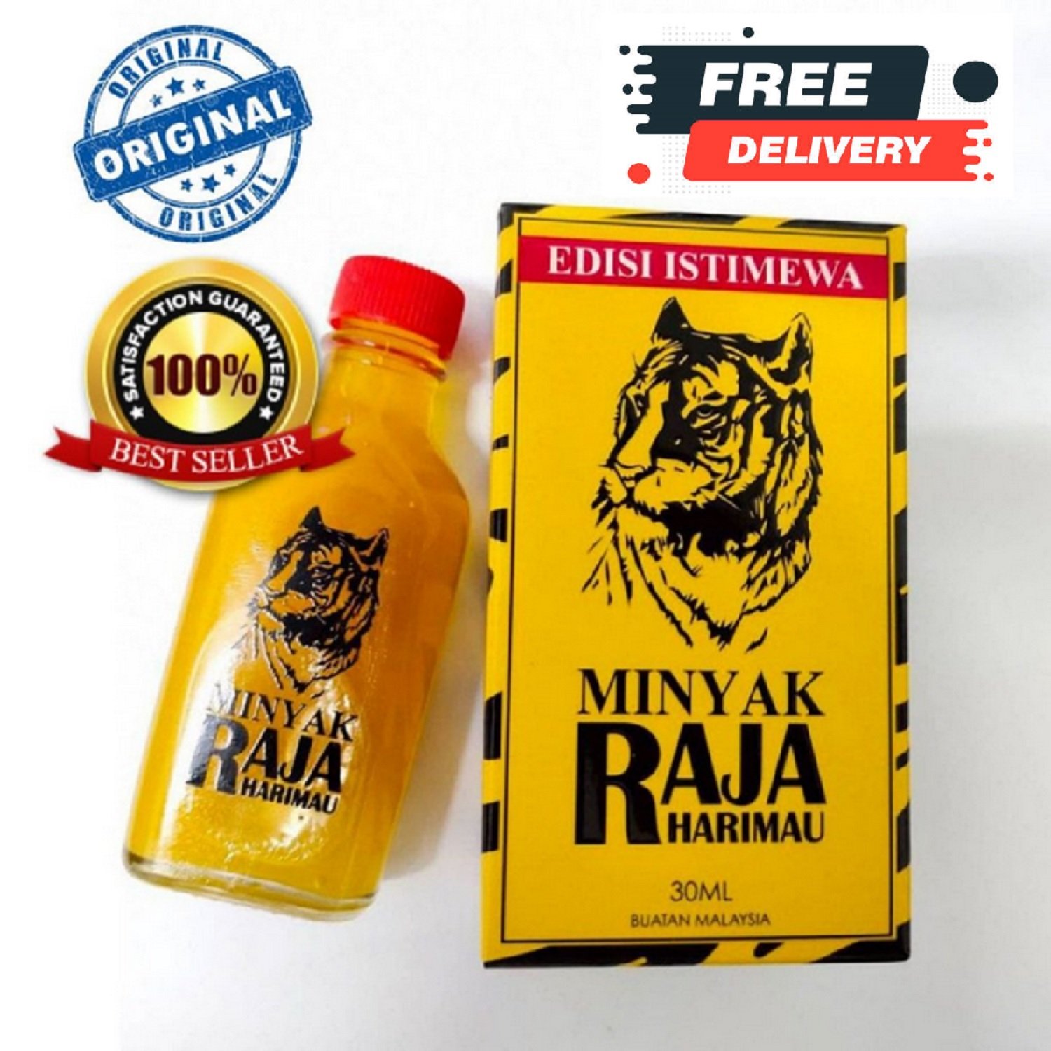 New Raja Harimau Oil Combination TIGER KING BELACAK LEECH OIL For Men ...